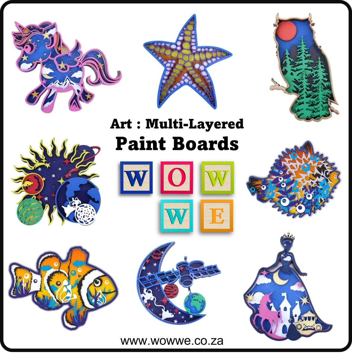 Multi Layered Paint Boards – WOW WE