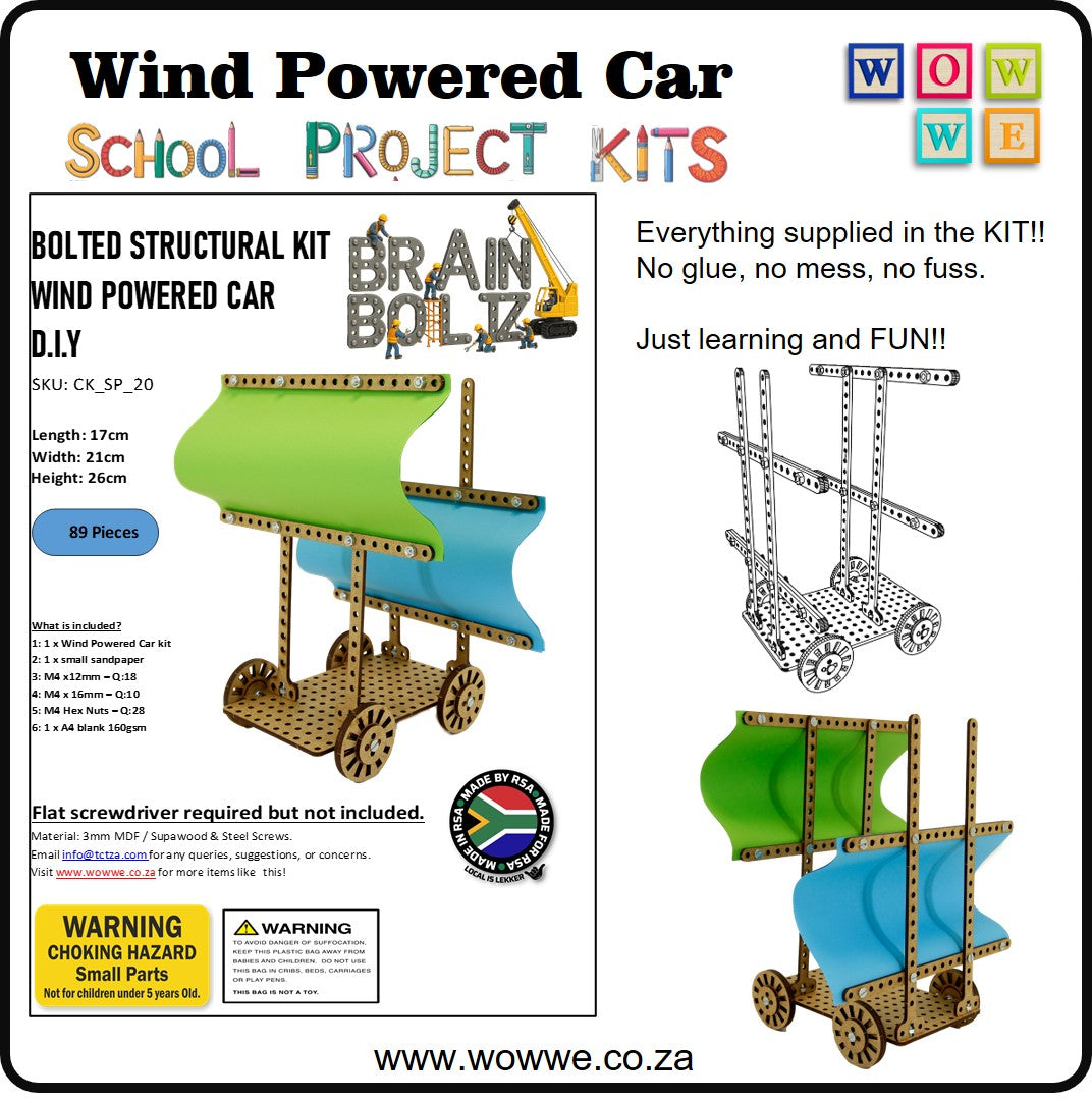 School Projects Kit | Wind Powered Car (SP_20) – WOW WE